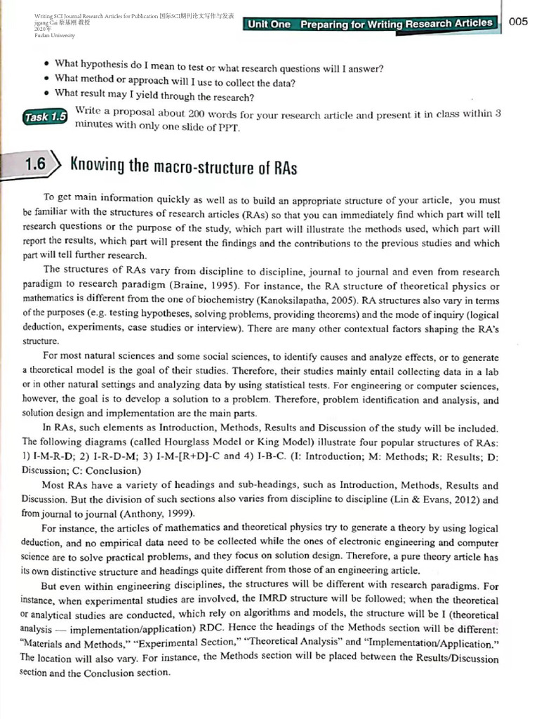 Knowing the Macro-structure of RAs | PDF