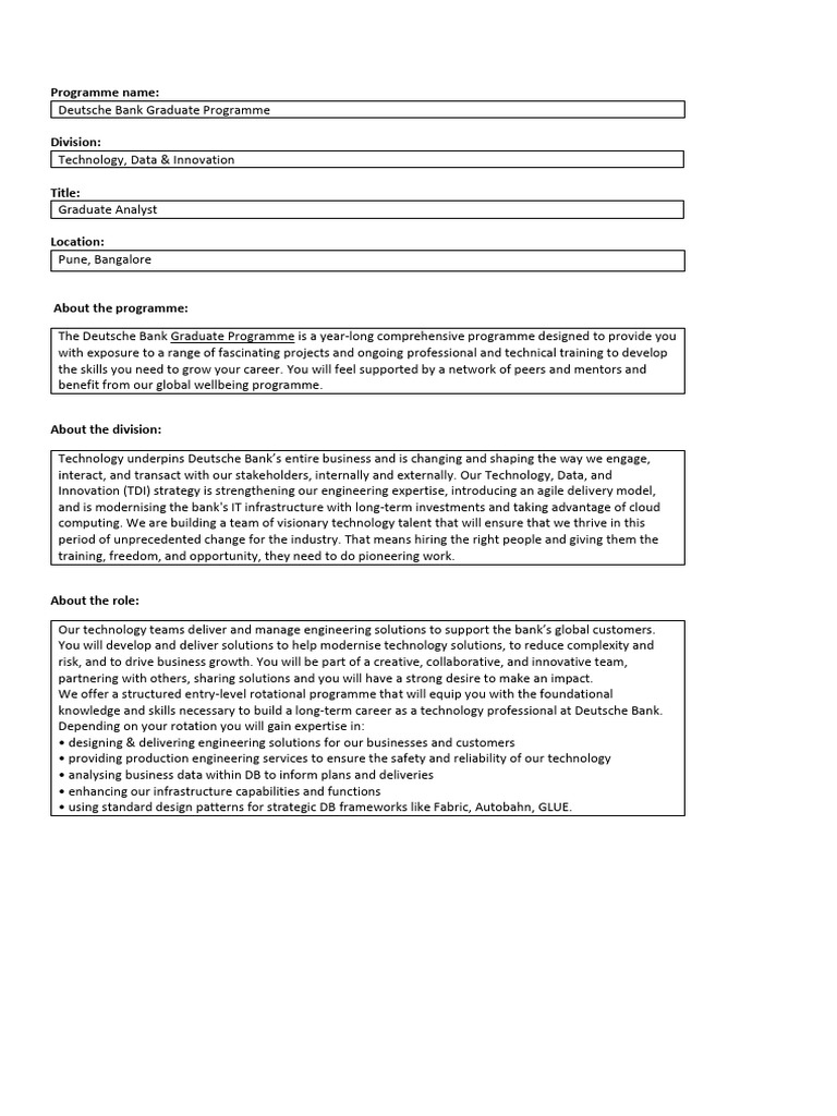 Job_Description_Graduate_Analyst_2025 | PDF