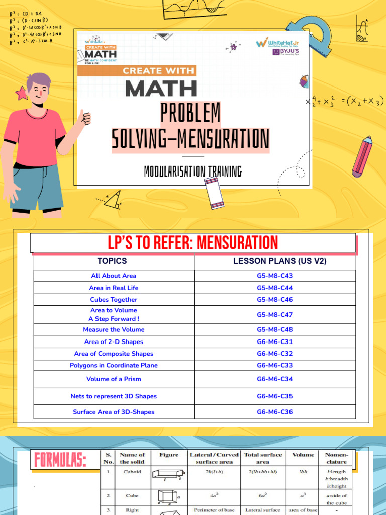 Problem Solving-Mensuration | PDF
