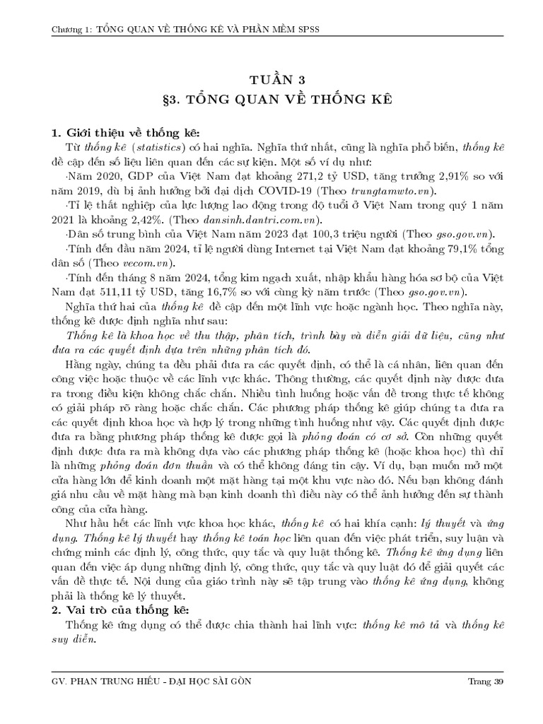 Thong Ke Trong KHXH - Tuan 3 | PDF