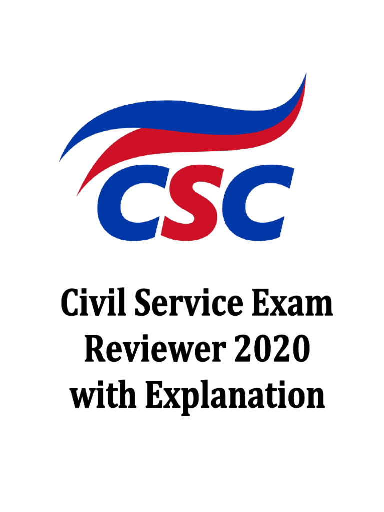 CSE Reviewer 2020 1 | PDF