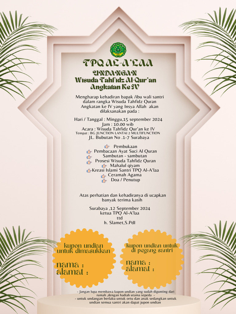 TPQ Al-A'laa | PDF