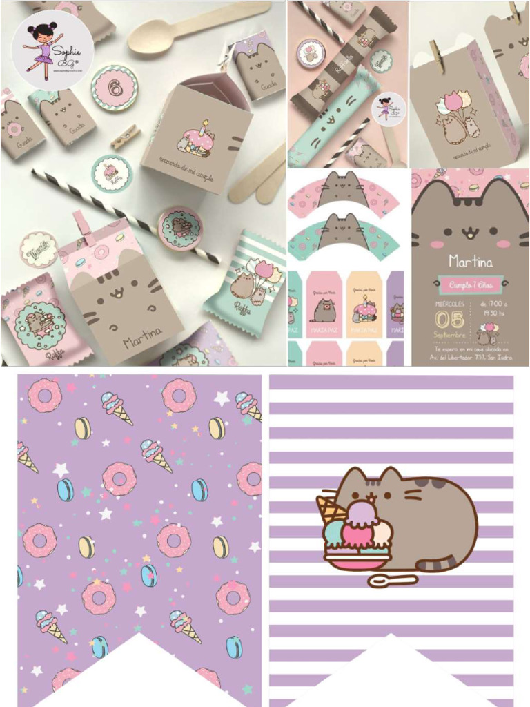 Kit Imprimible Pusheen | PDF