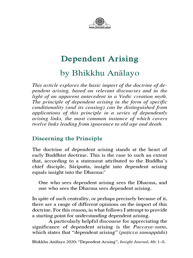 Dependent Arising | PDF