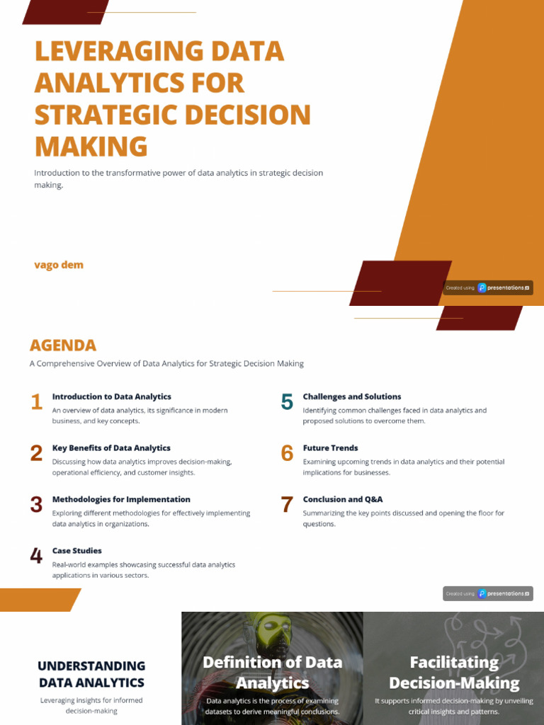 Leveraging Data Analytics for Strategic Decision Making | PDF Leveraging Data Analytics for Strategic Decision Making | PDF