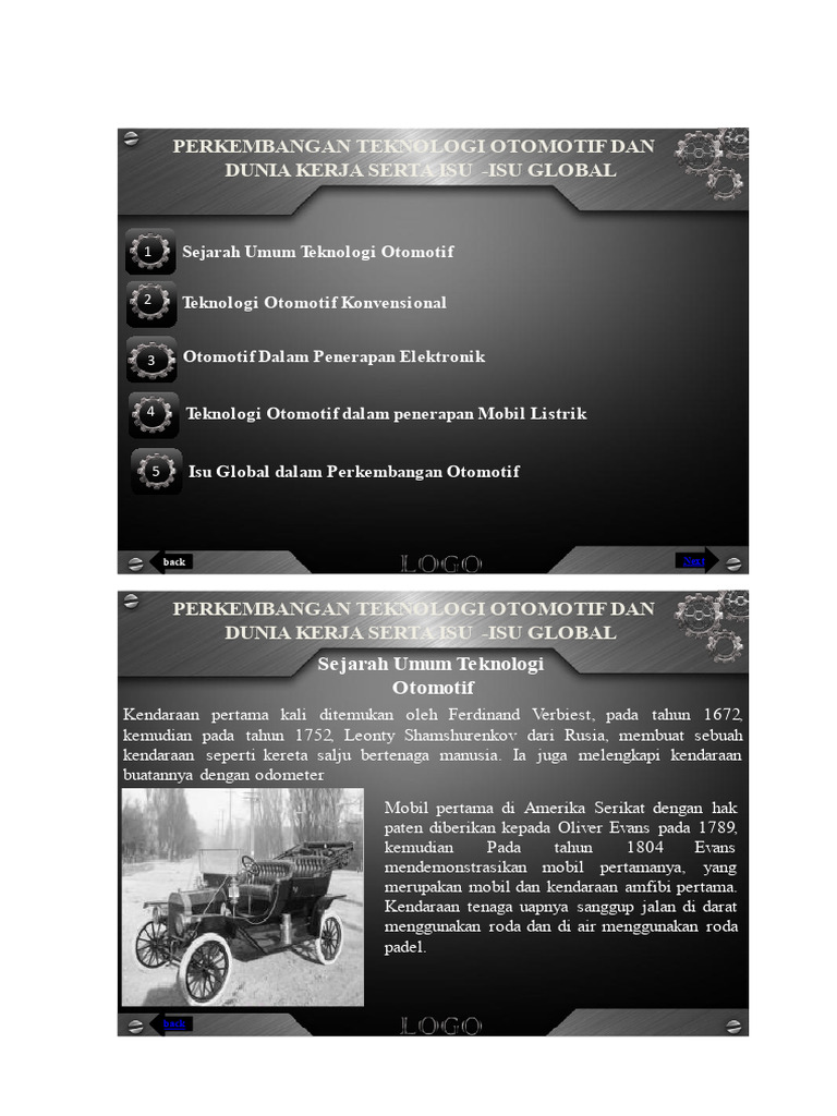 Perkembangan Teknologi Otomotif | PDF