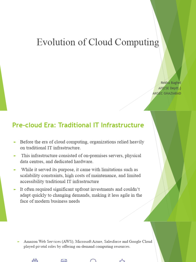 Evolution of Cloud computing.pptx | PDF
