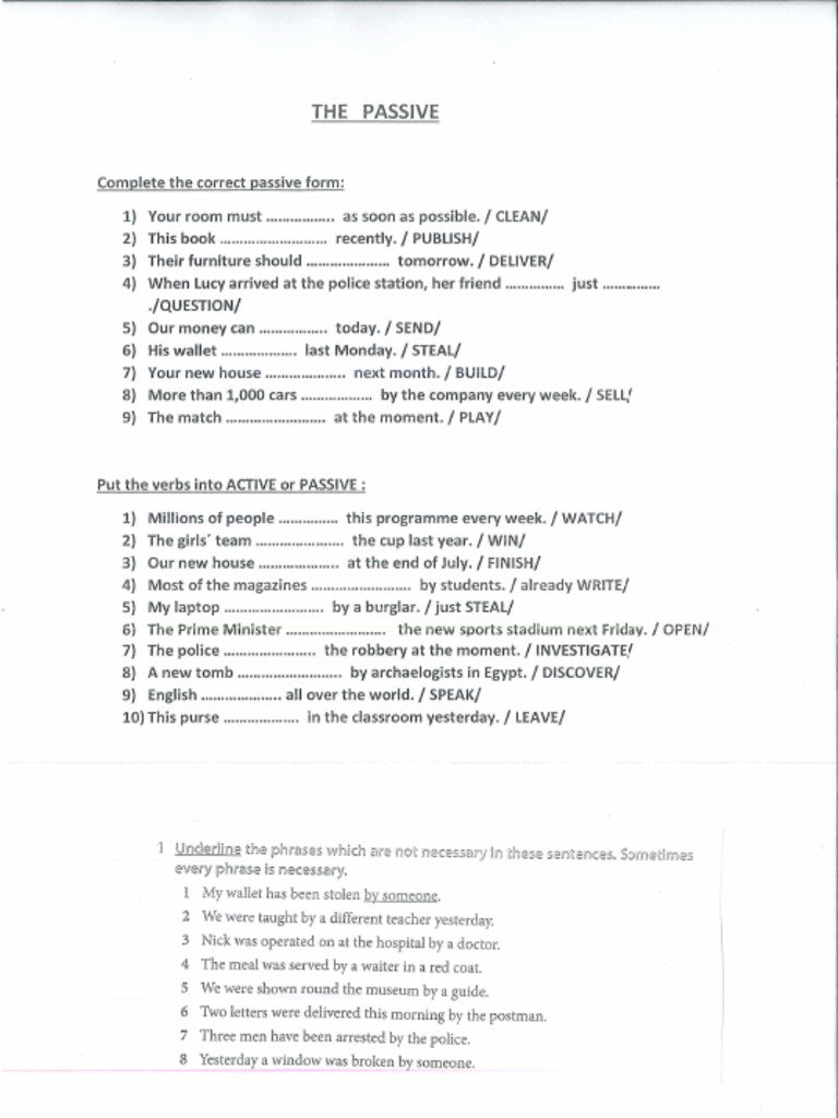 Passive Practice | PDF