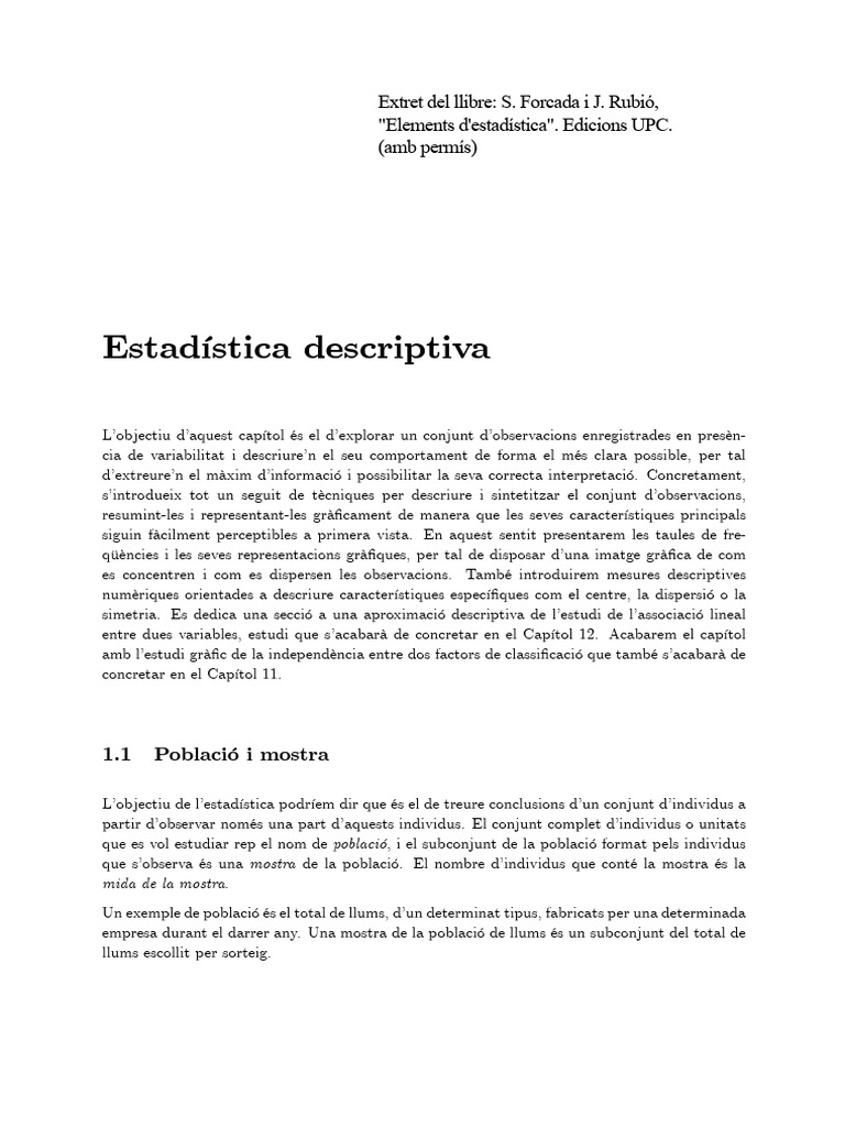 Apunts Tema 1 Descriptiva | PDF