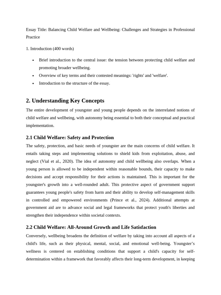 Understanding Key Concepts: 2.1 Child Welfare: Safety and Protection | PDF