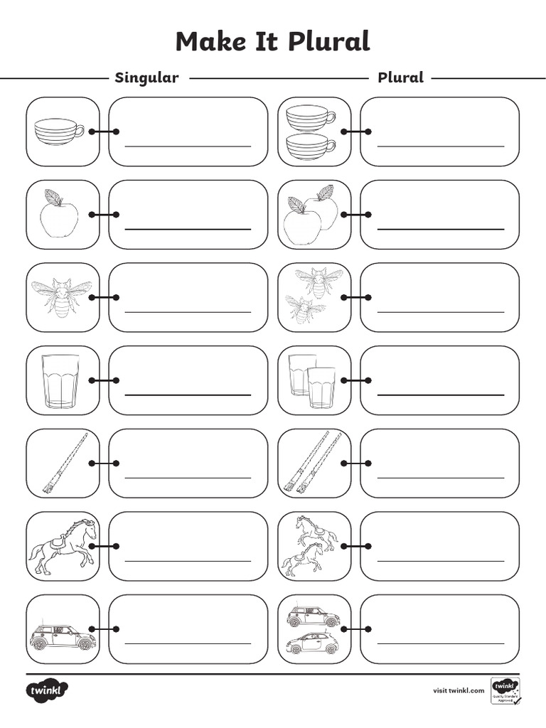 Color Second Grade Plural Nouns Activity | PDF