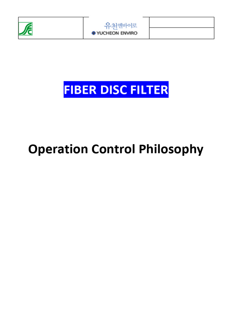 FDF Operation Control Philosophy | PDF