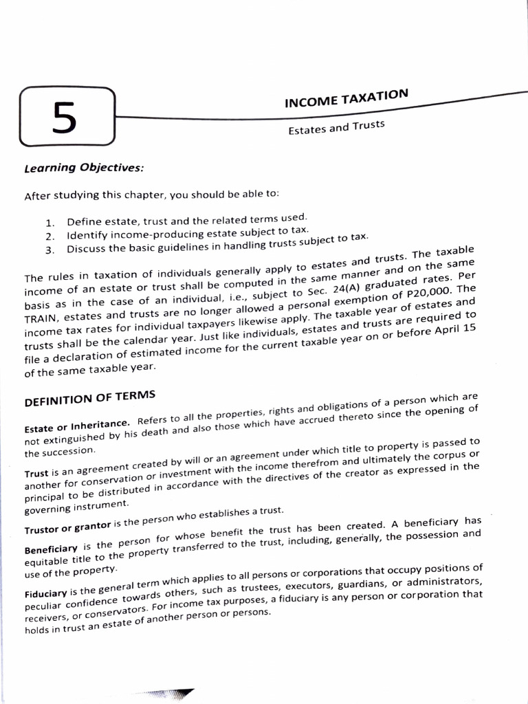 Income Tax Chapter 5 | PDF