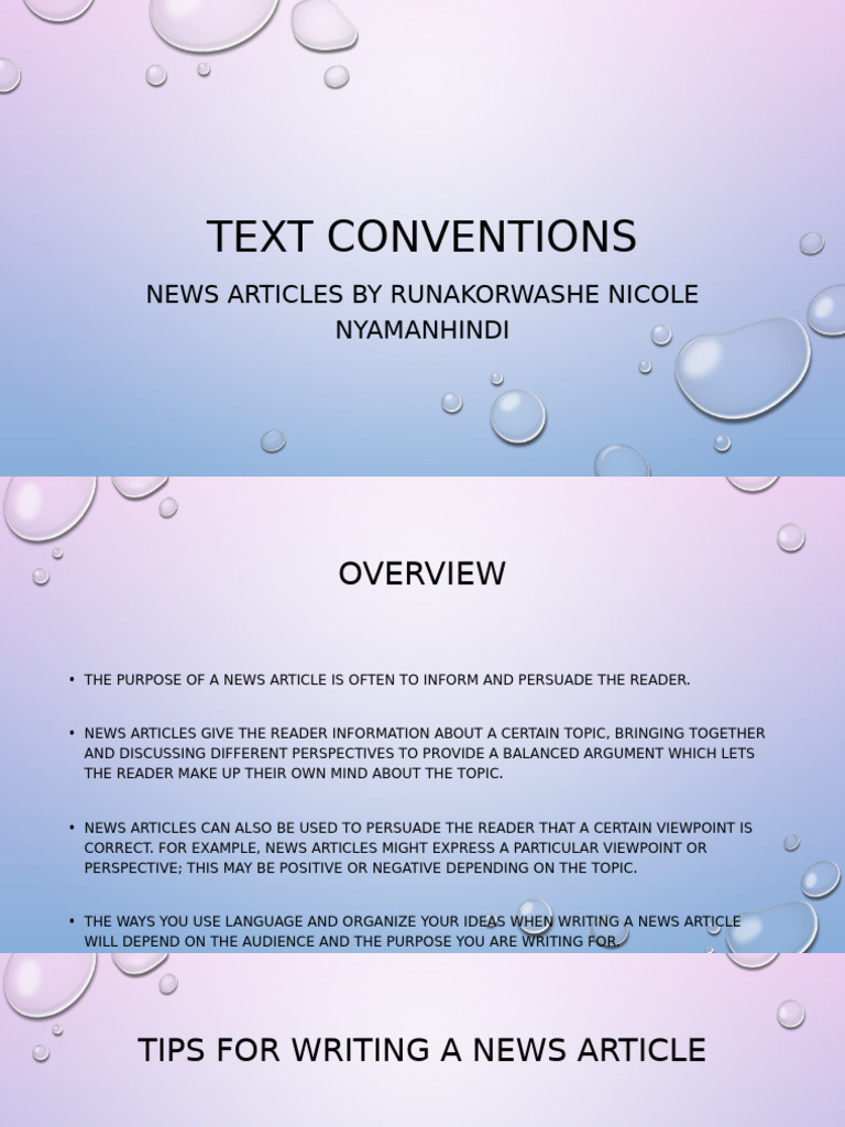 Text Conventions 2 | PDF
