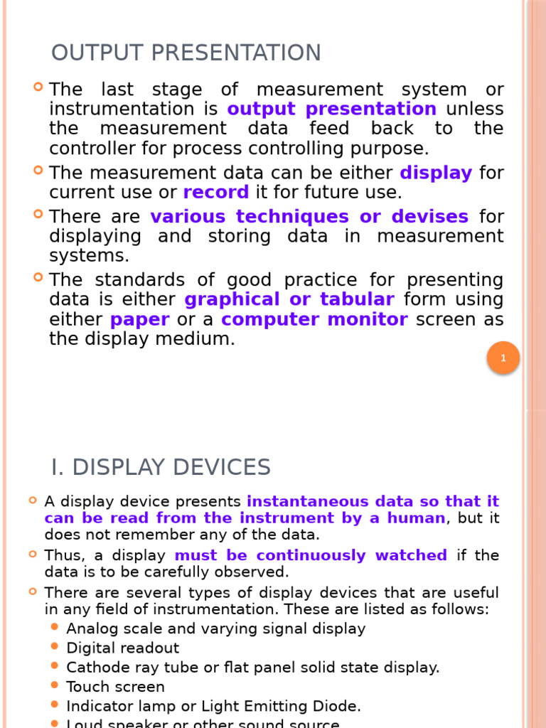 Displaying Devices | PDF