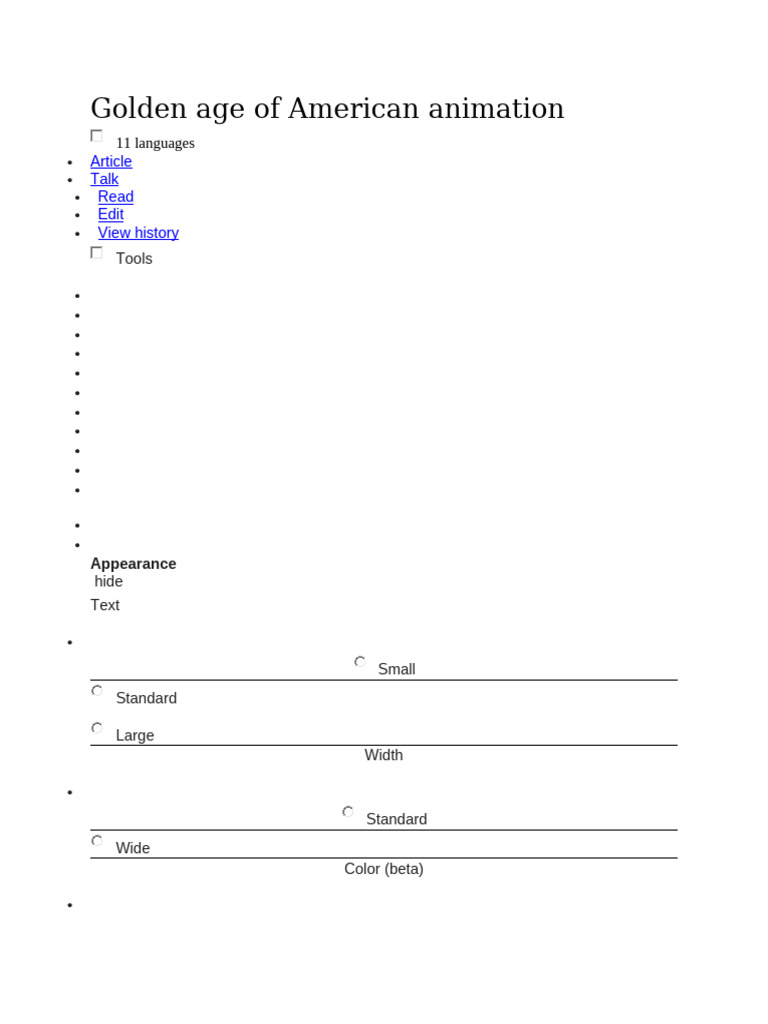 Golden age of American animation | PDF