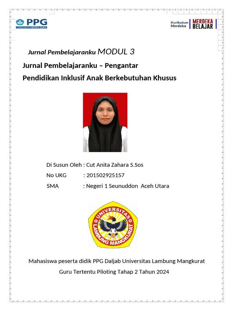 Jurnal Modul 3 PPG Cut | PDF