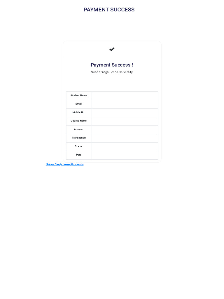 Payment Success | PDF