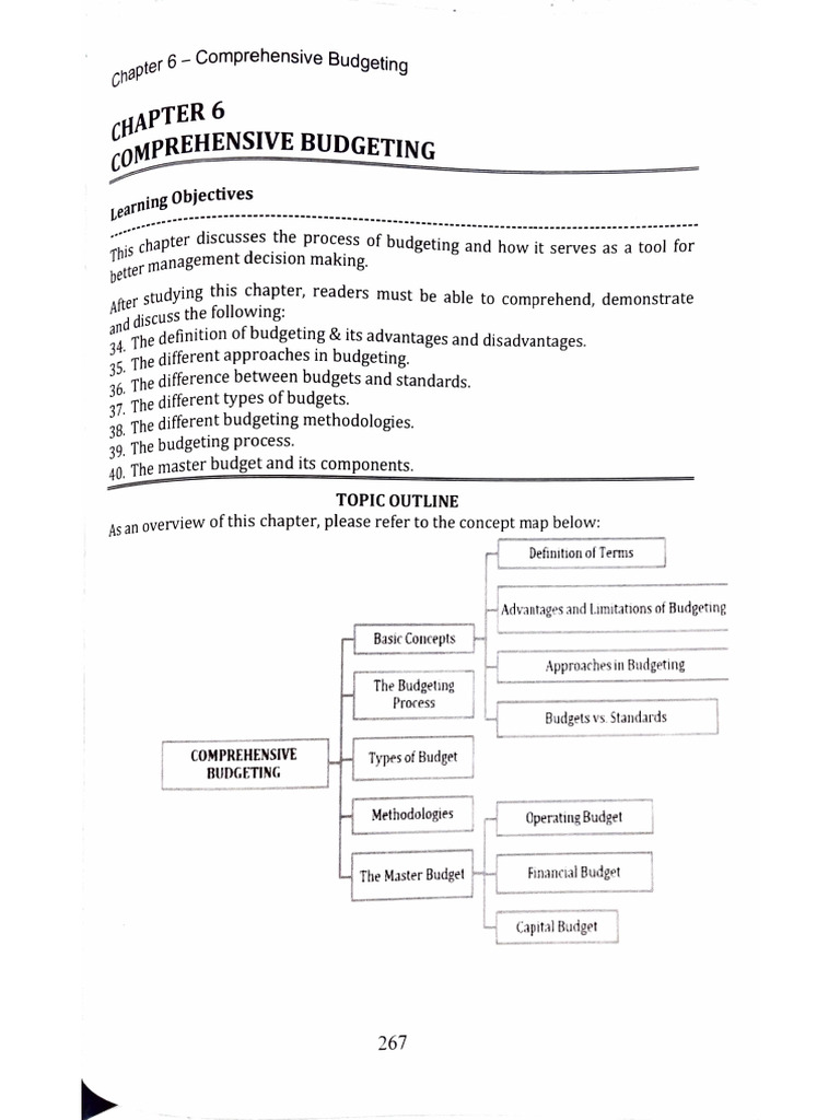 Chapter 6 Comprehensive Budgeting | PDF