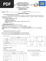 Q2 Mathematics 10 - Module 2 | PDF | Zero Of A Function | Polynomial