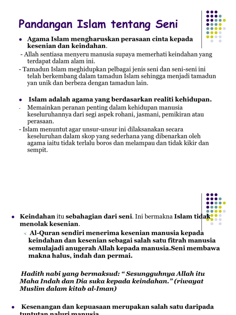 Prinsip-Prinsip Kesenian Islam Shan | PDF