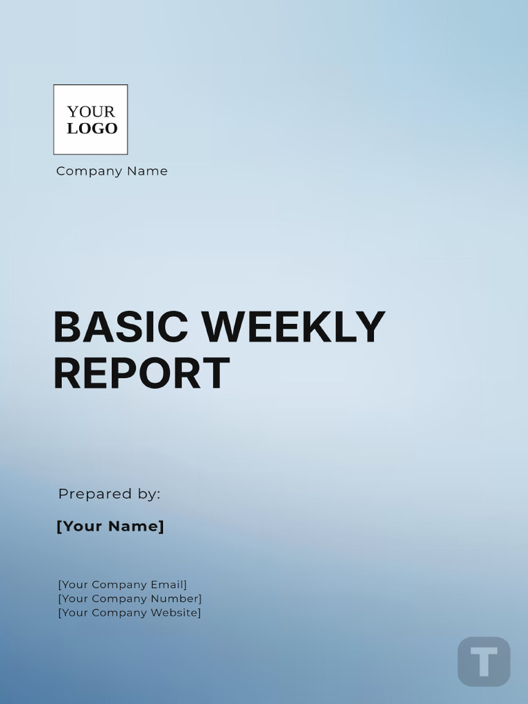 Basic Weekly Report Template - Edit Online & Download Example | PDF