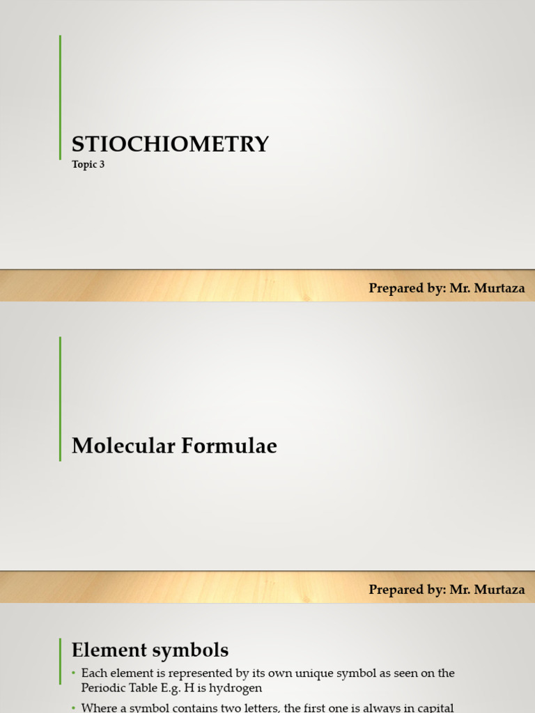 3 Stoichiometry | PDF