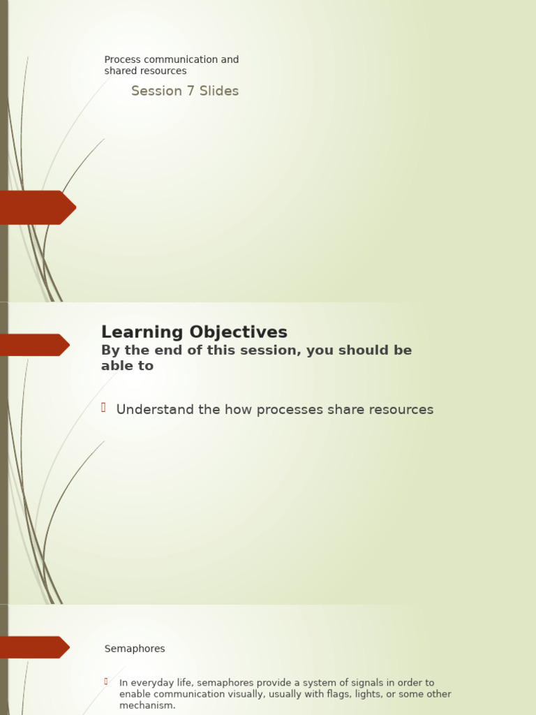Lecture 6 Semaphores | PDF | Computing | Computers