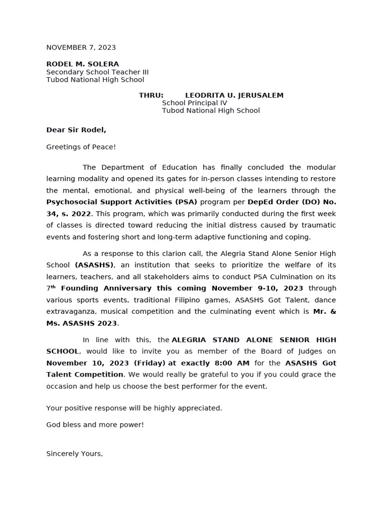 Letter To Judges | PDF | Psychology