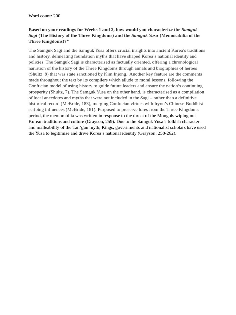 Critical Response - UNSW Korea at A Glance | PDF