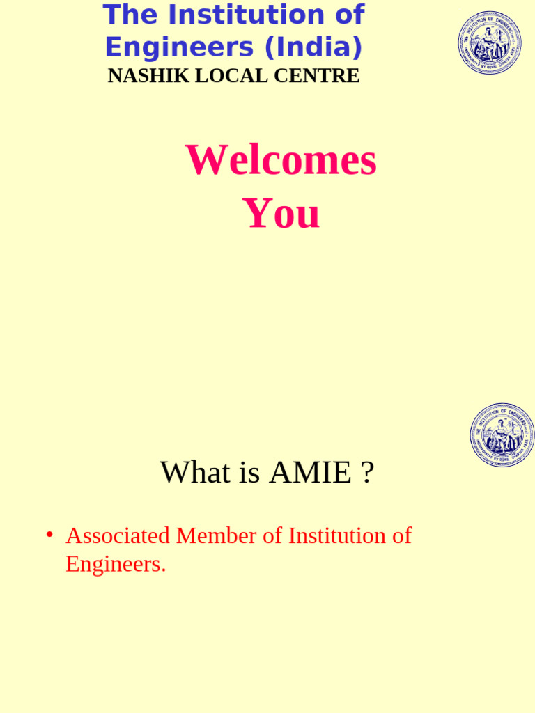 AMIE Information 2014 | PDF