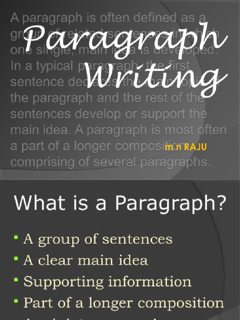 Paragraph Writing | PDF