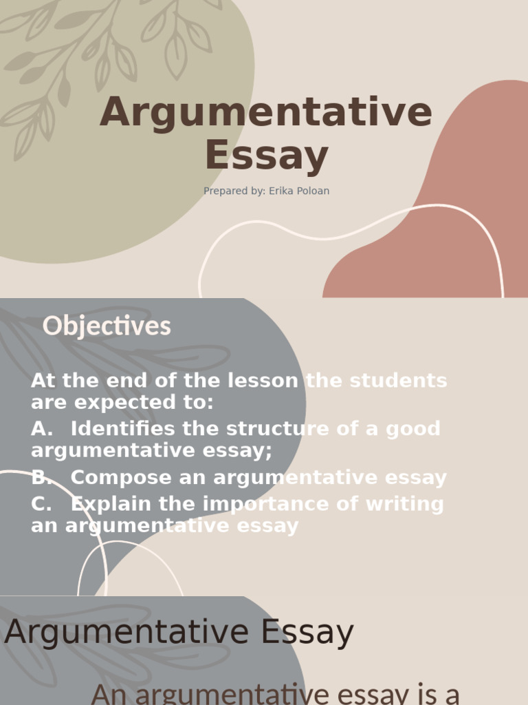Argumentative Essay | PDF