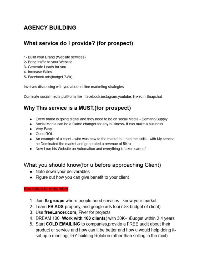 Agency Building | PDF