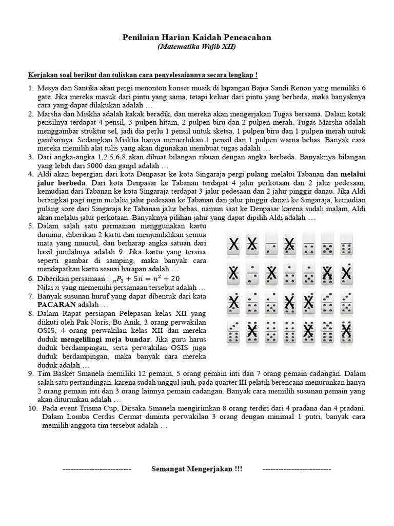 PH Kaidah Pencacahan | PDF