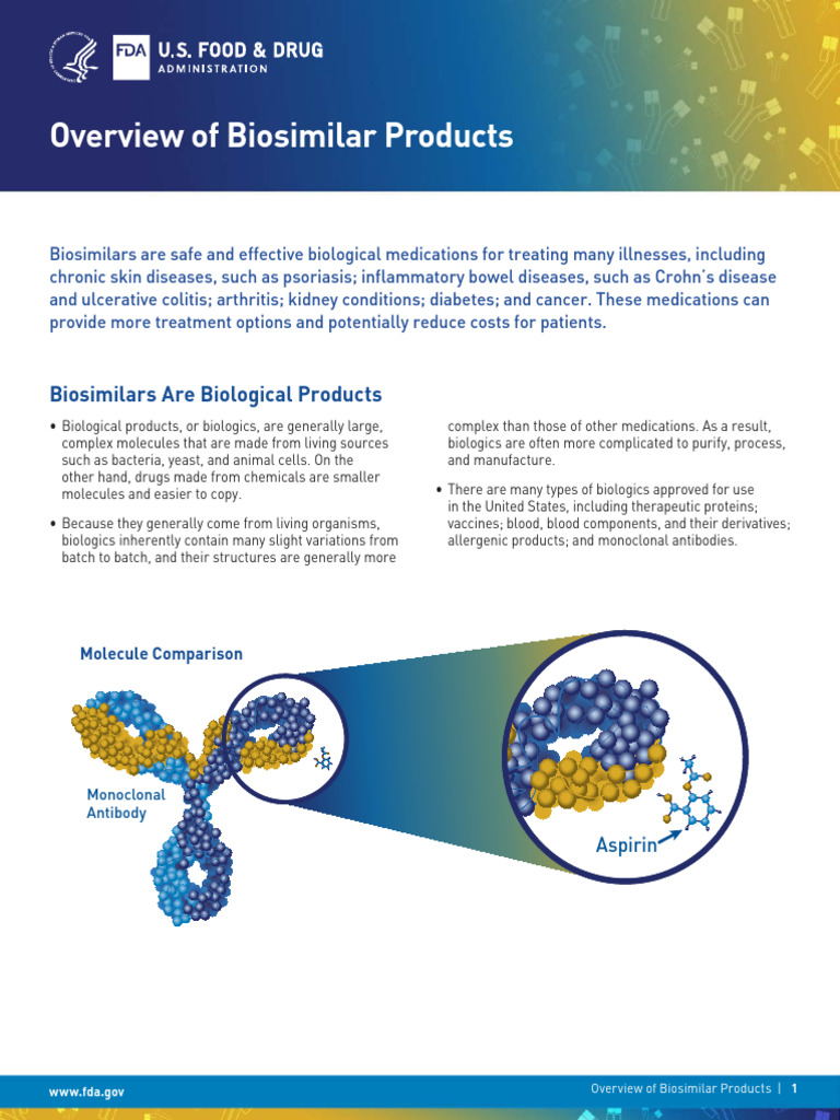 Biosimilars Overview (1) | PDF