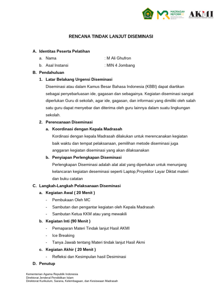 Format RTL Kelas Jba3010 Fix | PDF