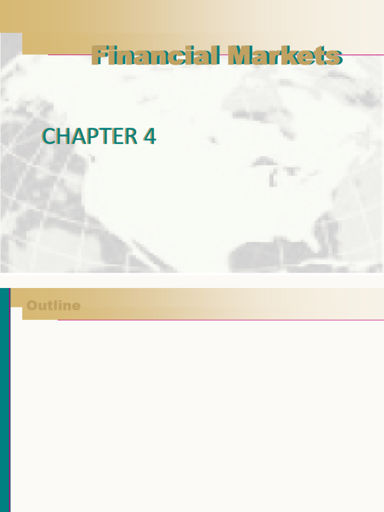 Lecture 2 ch04 - Financial - Markets - Canvas | PDF