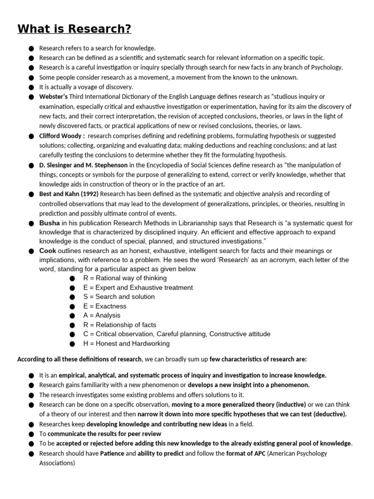 What Is Research | PDF