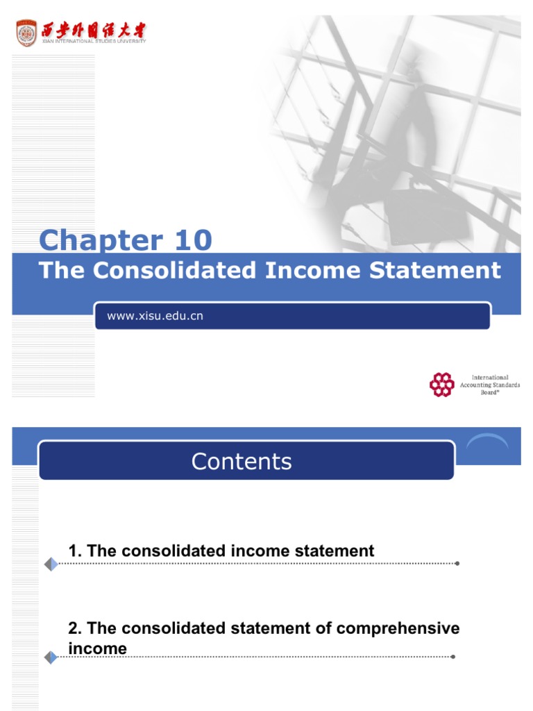 IFRS Chapter 10 The Consolidated Income Statement | PDF | Income ...