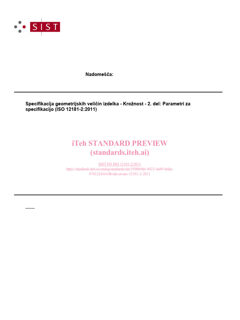 Sist en Iso 12181 2 2011 | PDF