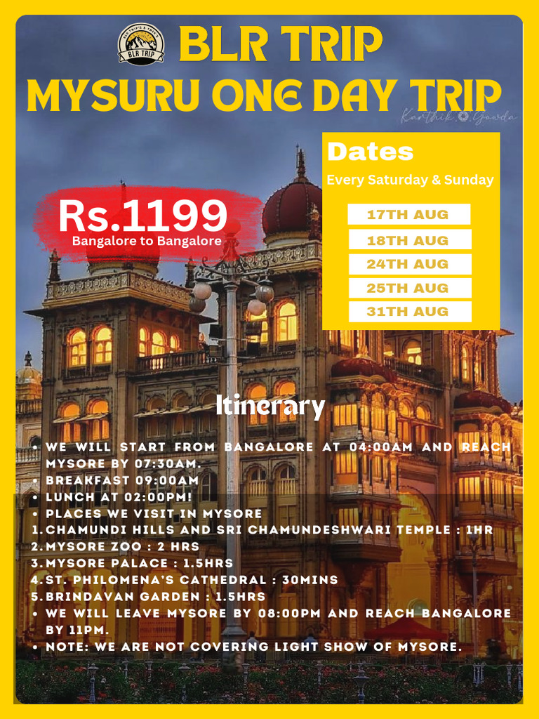 Mysore Brochure | PDF