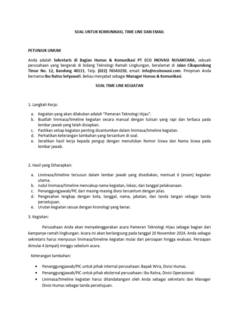 Latihan 2 Soal Ukk | PDF