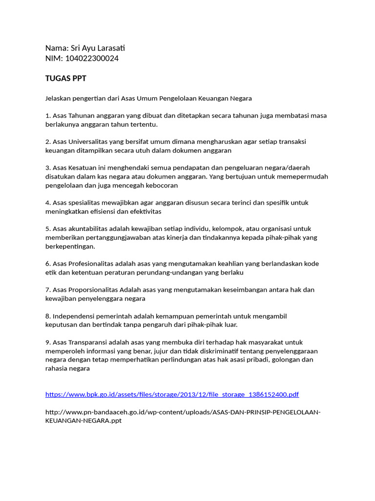 Tugas 1 PPT ASP | PDF