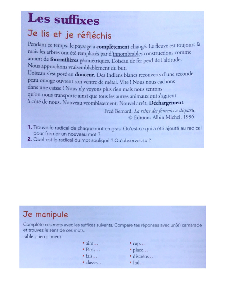 Les Prefixes - Diapo | PDF