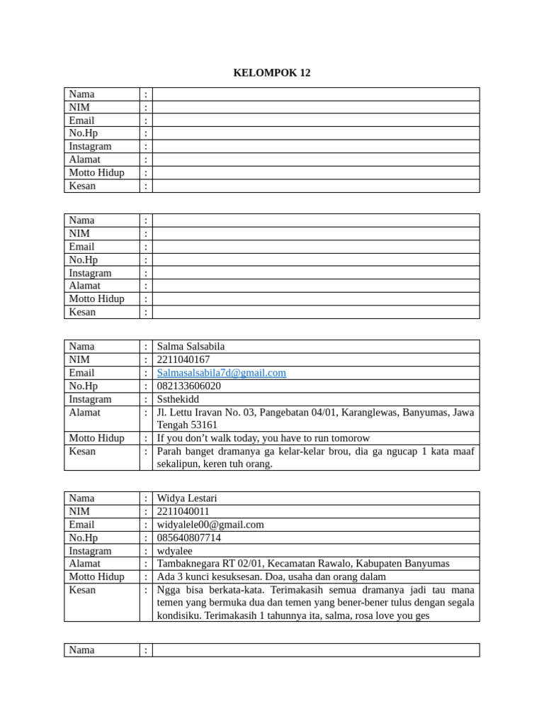 KELOMPOK 12_Identitas | PDF