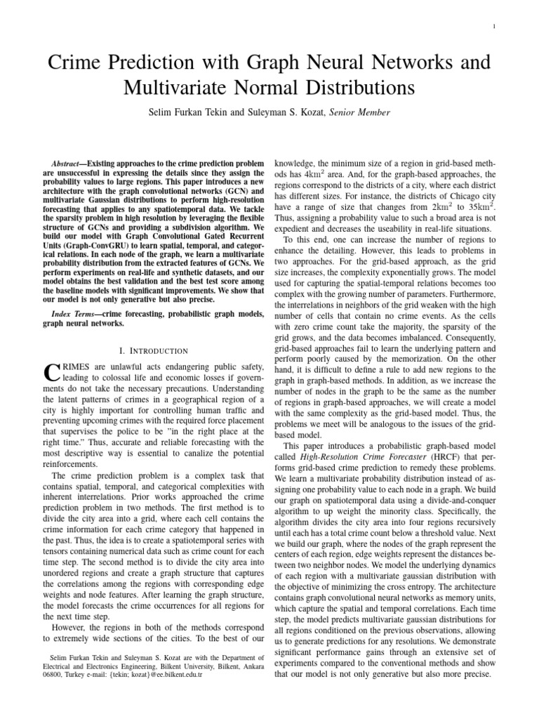 Crime Prediction With Graph Neural Networks and Multivariate Normal ...