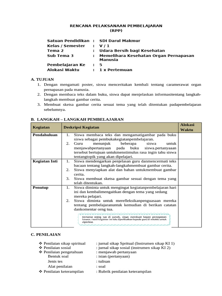 RPP Tema 2 ST3 PB 5 | PDF