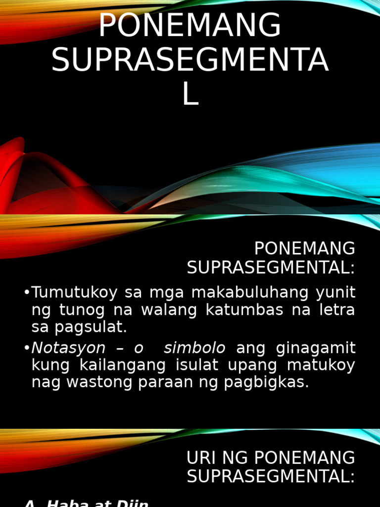 Ponemang Suprasegmental | PDF