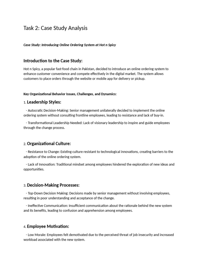 Task 2 Final Report OB | PDF